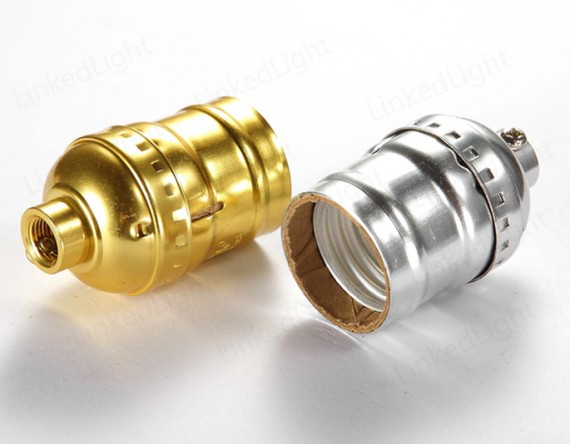 E26无段光身灯头 金属壳 - E26电木灯头 - LinkedLight | 领辉 : 景可络 JINGKELUO 照明背后的电连力